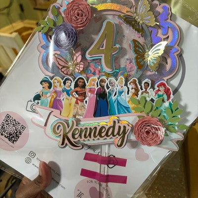 Princess Cake Topper / Princess Topper / Princess Shaker Topper ...