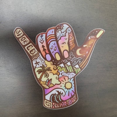 STOKED // Weatherproof Outdoor Sticker // Vinyl 4 Nature, Exploring ...