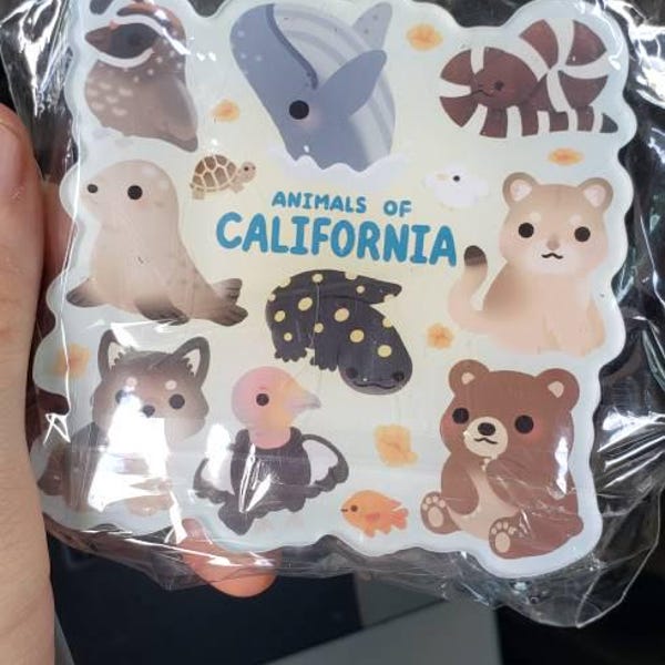 Meerkat Waterproof Vinyl Sticker | Kawaii Chibi Wild Animal Mongoose ...