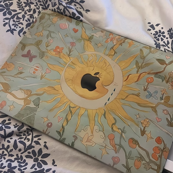 Moon and Sun Aesthetic MacBook Case for M4 MacBook Air 15 13 11 Case ...