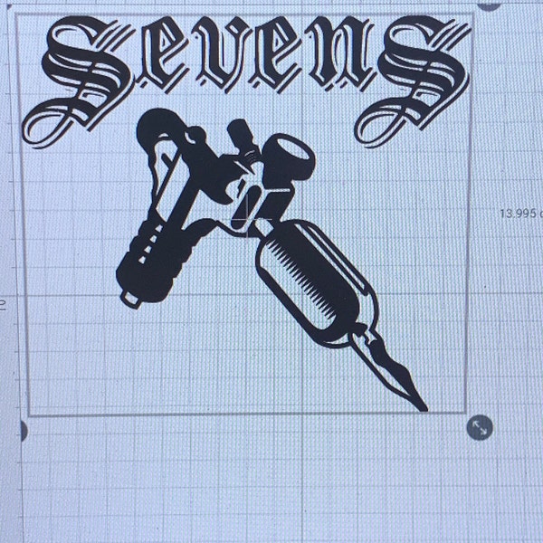Tattoo Gun Svg, Tattoo Machine Clipart, Png, Dxf for Logo, Eps Cut ...