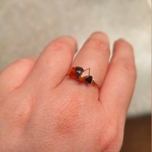 Custom Crystal Ring Handmade With Real Crystals you Choose | Etsy