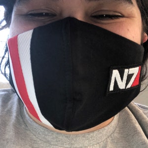 Face Mask Inspired in Mass Effect N7 - Etsy