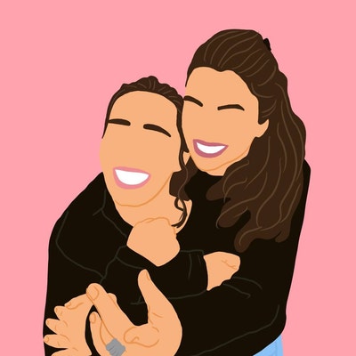 Custom Minimalist Digital Portrait Faceless Illustration ASAP Faceless ...