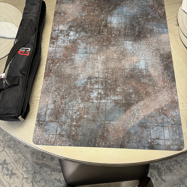 Tabletop Wargame Battle Mat W\ Bag - Urban Ruins - 44x60, 22x30, 36x36 ...