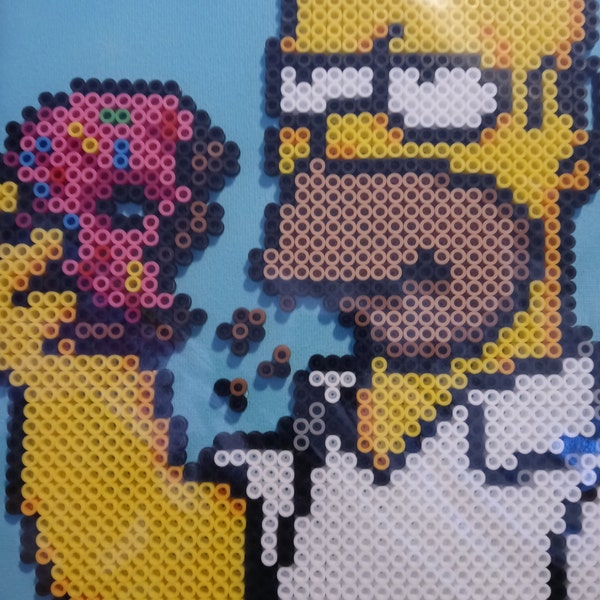 Hamilton Retro Pixel Pop Art. 8 Bit Sprites. Perler Bead Magnets. Pins ...