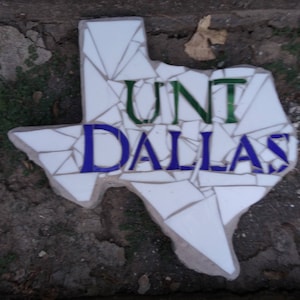 Texas Flag Stepping Stone With Mosaic Top - Etsy