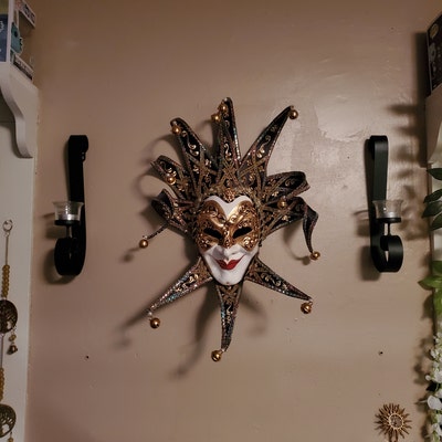 Venetian Volto Macrame Gold Eyes Wide Shut Mask Full Face Mask - Etsy