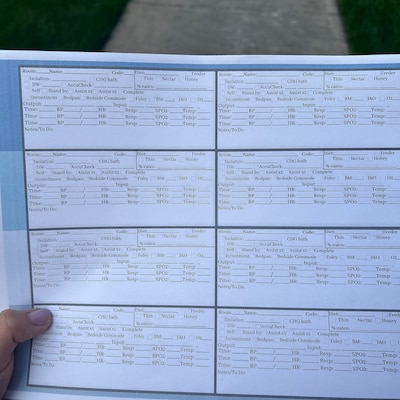 Nursing SBAR Bedside Report Sheet - Etsy