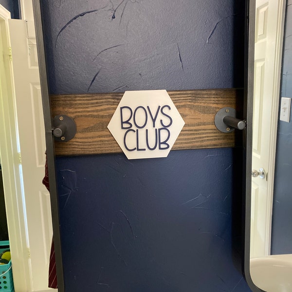 MINI Little Man Cave Hexagon 3D Wooden Sign || Boys Room Decor || Baby ...