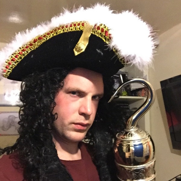Colonial Inspired Commander Tricorne, Officer's Tricorn, or Pirate Hat ...