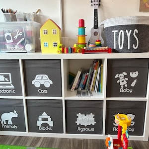 Toy Storage Decals Toy Labels Toy Box Stickers - Etsy