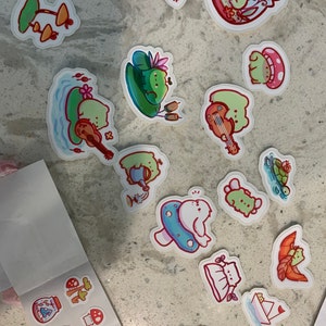 Cute Frog Sticker Large Vinyl Sticker - Etsy