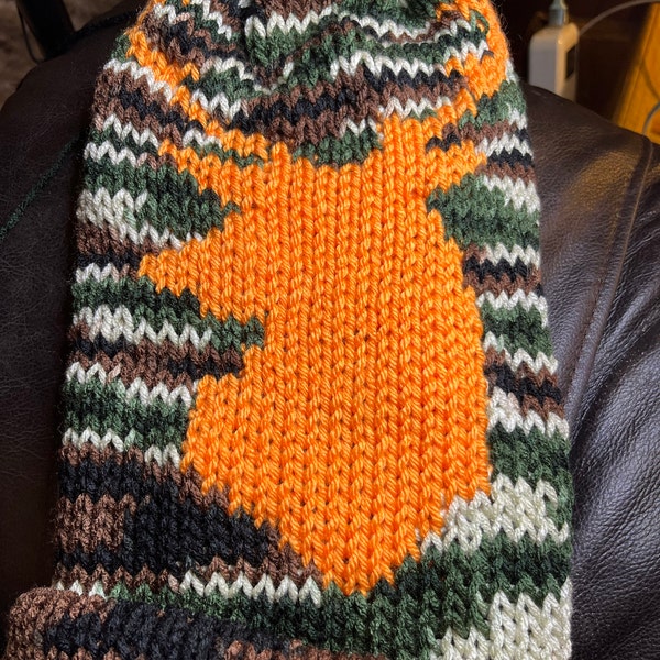 Playful Dog Paw Print Knit Hat Pattern for Circular Knitting Machine ...