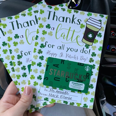 St. Patrick's Day Gift Card Holder, Printable Gift Card Holders, St ...
