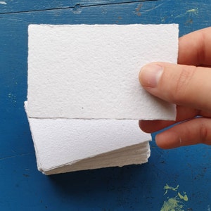 White Handmade Paper Sheets / Recycled Paper /printable Paper / Letter ...