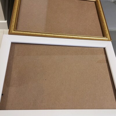 Contemporary 1, Modern White Picture Frame, 1 Wide, 25 Common Sizes ...