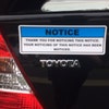 NOTICE Funny Bumper Sticker Vinyl Decal Sticker Humour Joke Prank ...