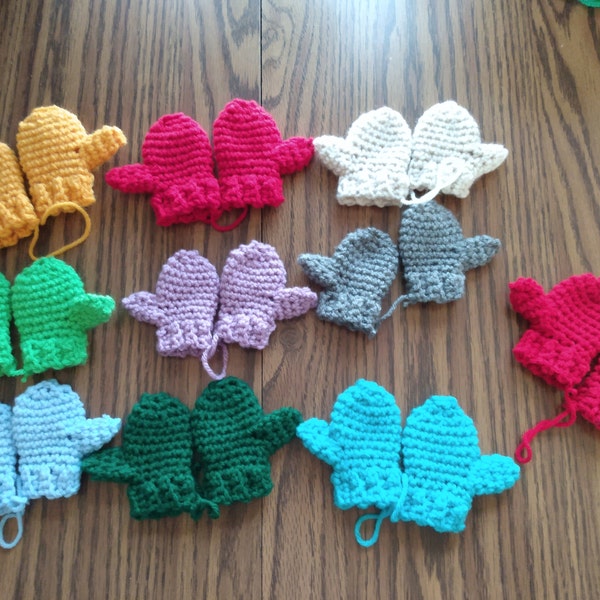Miniature Mittens Ornament Crochet PATTERN PDF - Tree Ornament ...