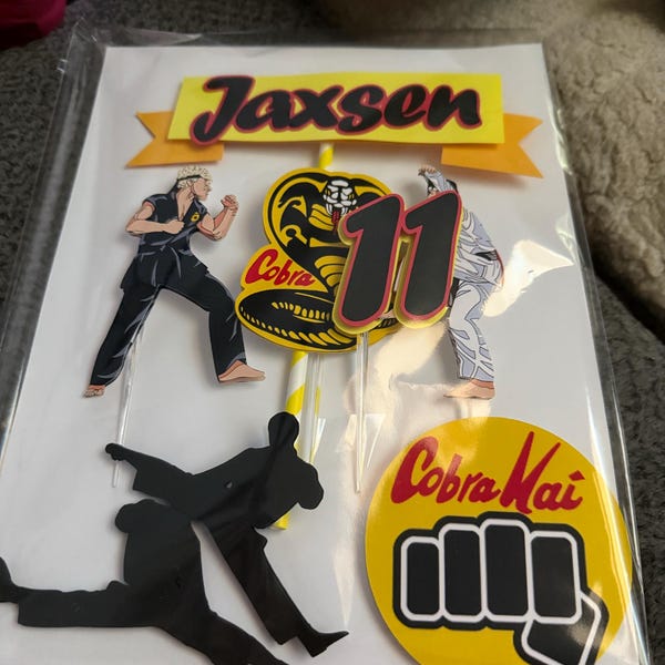 Ninja Kai Theme Cake Topper - Cobra Party Decor - Etsy
