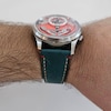 Bespoke Racing Rally Navy Mix Red Epsom Leather Watch Strap, Slim Watch ...