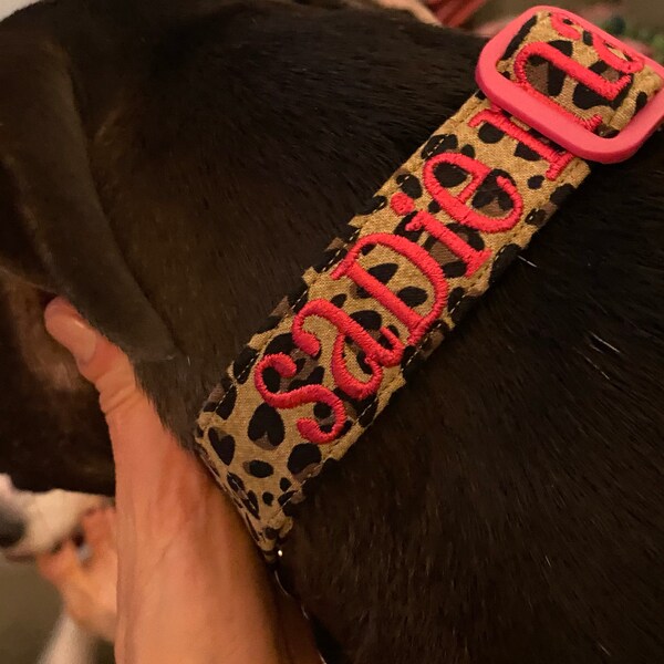 Cheetah Collar, Animal Print Dog Collar, Brown Collar, Sassy Dog Collar ...