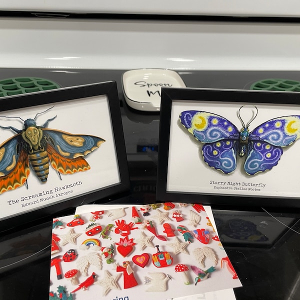 Edvard Munch's the Scream Hawkmoth Painting Print 6x8 | Framed ...