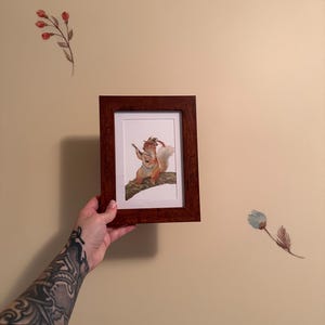 Red Squirrel Bard Print - Etsy