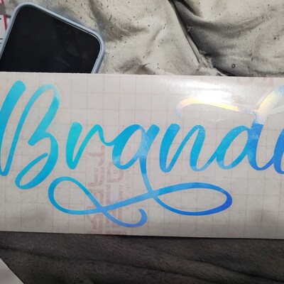 Custom Vinyl Name Decal Sticker or Quote Decal in Holographic - Etsy