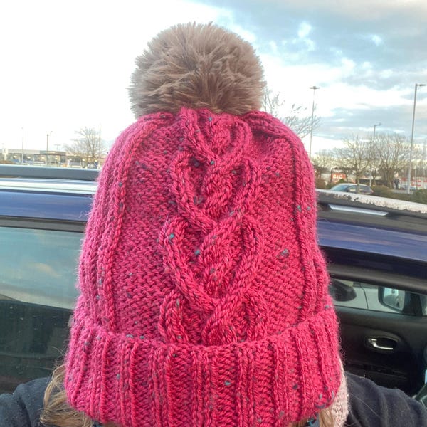 Ladies Gnome Gonk Hat Knitting Pattern Suitable for Aran Worsted Yarn ...