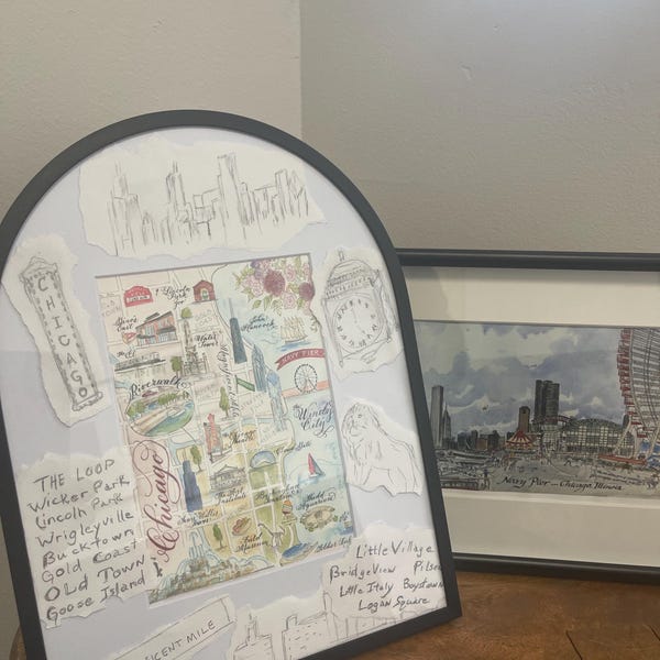 Watercolor Key West, Florida Map Card -- Single Card, Set of 4, and ...