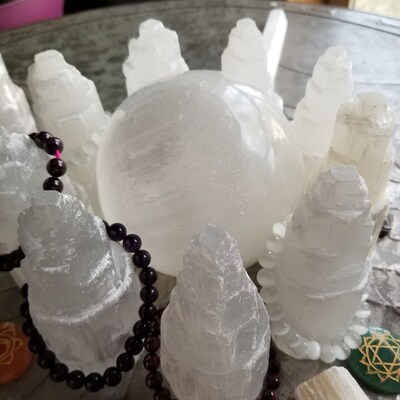 Bulk Selenite Towers Wholesale Selenite Towers Pack of 10 Selenite ...