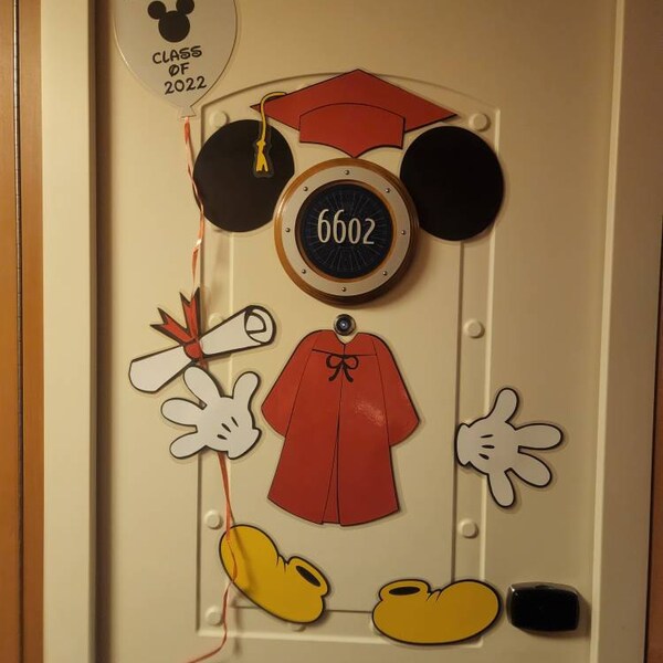 Disney Cruise Door Magnet Graduation Mickey Mouse Graduate W/ FREE Name ...