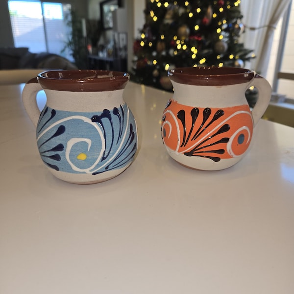 Mexican Clay Mugs | Handmade in Mexico | Coffee and Tea Mug | Breakfast ...