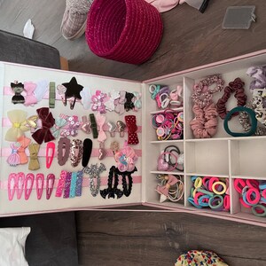 Girl's Hair Accessory Storage Box, Hair Clip Holder, Accessory ...