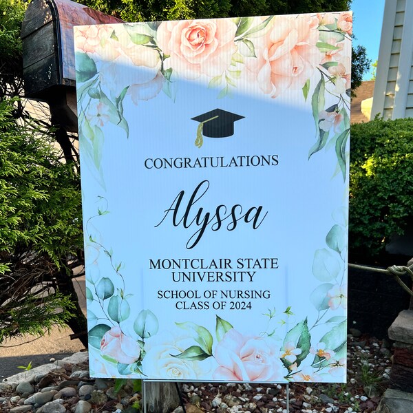 Graduation Welcome Party Sign, Class of 2024, Caduceus, Nursing School ...
