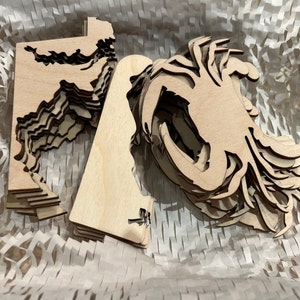 Heart Shape Laser Cut Unfinished Wood Cutout Shapes Always Check Sizes ...