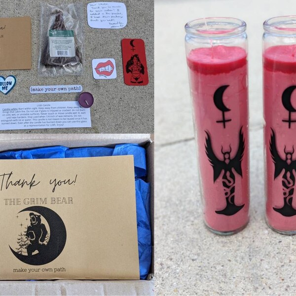 Red Lilith Ritual Candle – Empowerment, Dark Feminine Energy ...