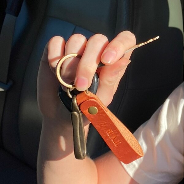 Pocono Utility Belt Leather Key Ring Clip Key Holder Keychain - Etsy