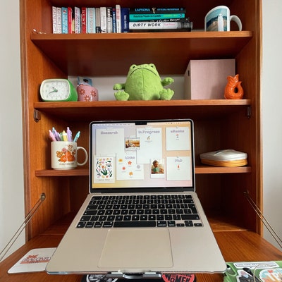 EDITABLE Desktop Organizer Wallpaper Folder Icons, Pastel Rainbow ...