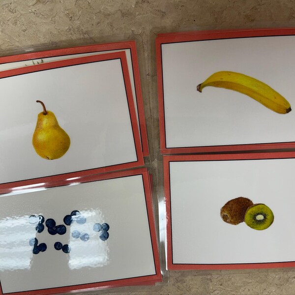 Fruits Montessori Language Cards - Etsy
