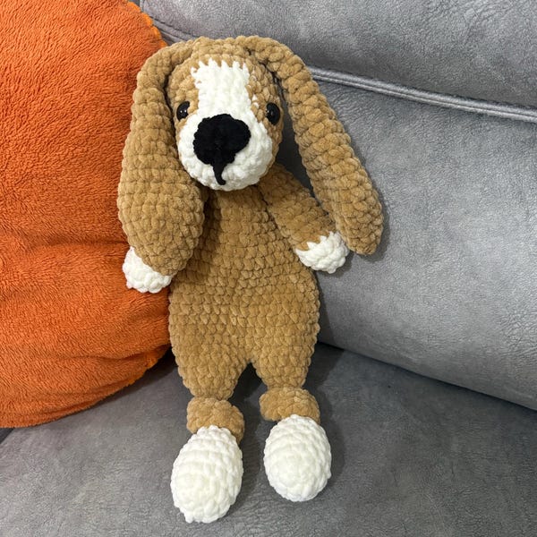 Puppy Snuggler Crochet Pattern. Dog Knotted Lovey Crochet Pattern ...