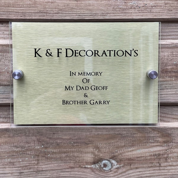 Custom Acrylic House Number Plaque - Etsy