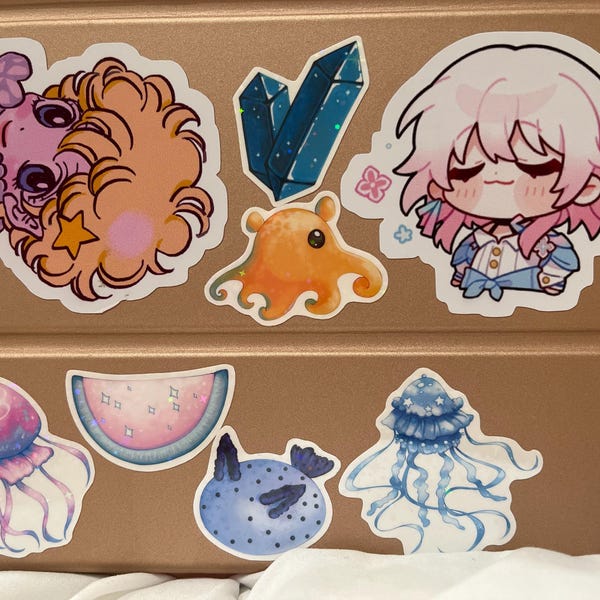 Cozy Axolotl Minecraft Axolotl Hand-drawn Poster, Original Artwork ...