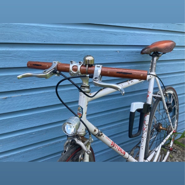Bubinga and Ash Wood Curved Bicycle Handlebar - Etsy