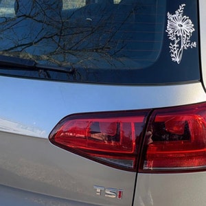 Floral Bushel Intricate Detailed Flowers Premium Vinyl Car | Etsy