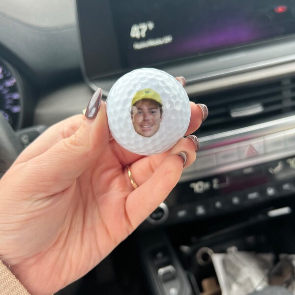 Golf Ball With Face on It, Your Face on Golf Ball, Custom Image Golf ...