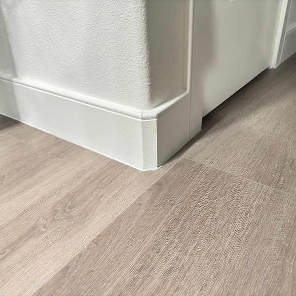 Unfinished Poplar Baseboard Moulding 9/16 in X 5 in X 7ft | Solid ...