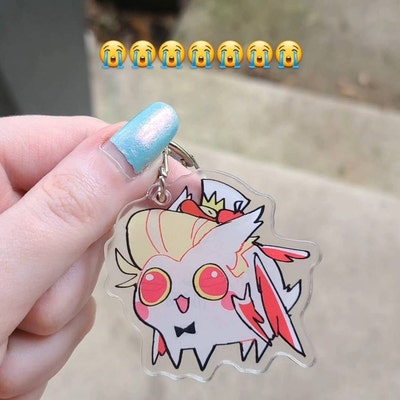 Cat Lucifer Hazbin Hotel Keychain Cute Cat Lucifer Charm - Etsy