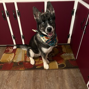 Dog Bandana Aztec Red // Aztec Print Dog Bandana // Tribal - Etsy